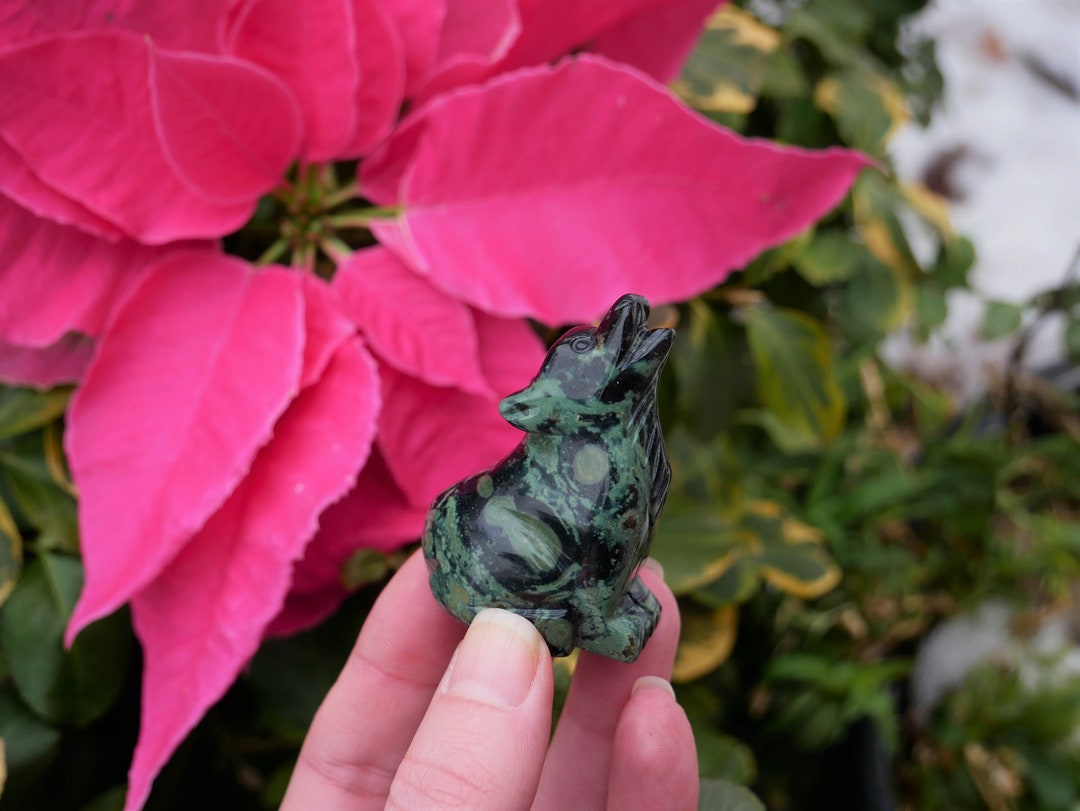 Kambaba Wolf Animal Totem Spirit Jasper Wolves Crystal Animals for ...
