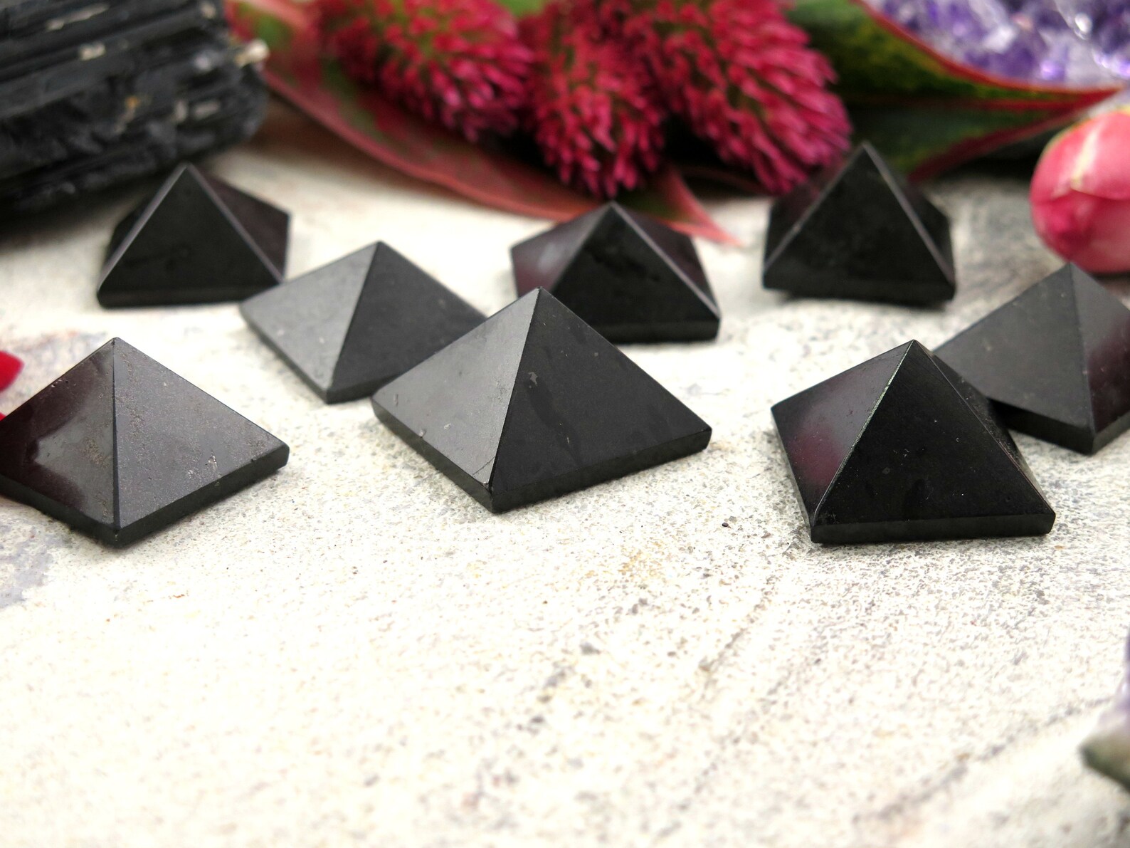 Black Tourmaline Pyramids Crystal Pyramids | Etsy