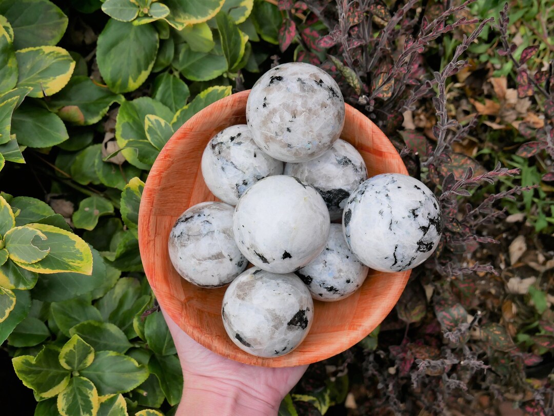 Rainbow Moonstone Spheres Crystal Spheres Crystal Orbs Balls Stones for ...