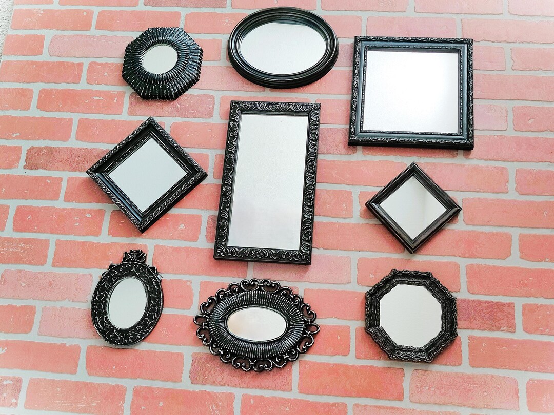 VINTAGE Ornate Baroque Small Petite Bespoke Wall MIRRORS Collage ...