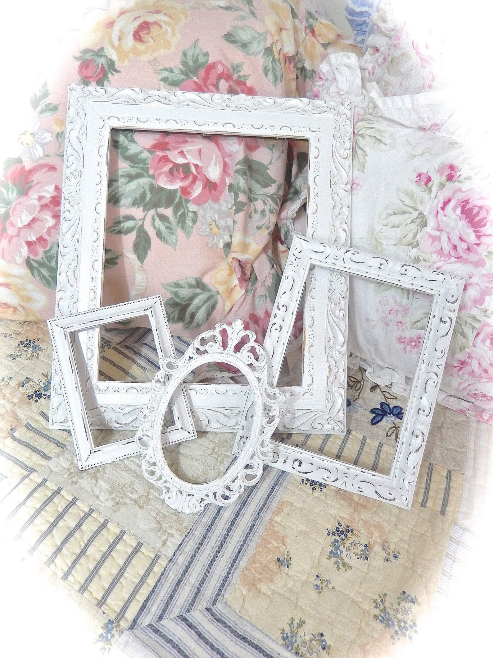 CUSTOM ORDER Upcycled Set Cute Picture Photo Frames Made to - Etsy