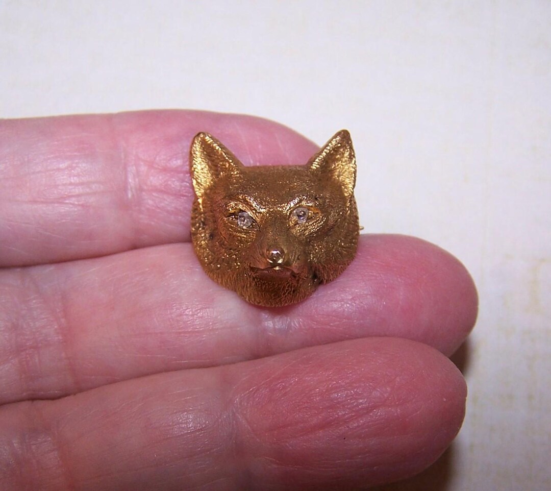Antique Victorian English Made 15ct Gold Rose Cut Diamond Pin Brooch 3D ...
