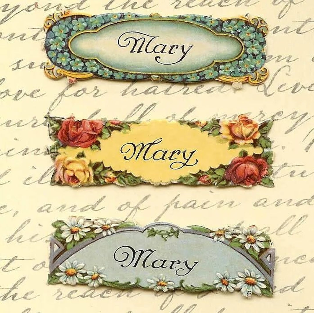 3 Diff Designs Antique Victorian Die Cuts Ephemera Daisy Pink Roses Red ...