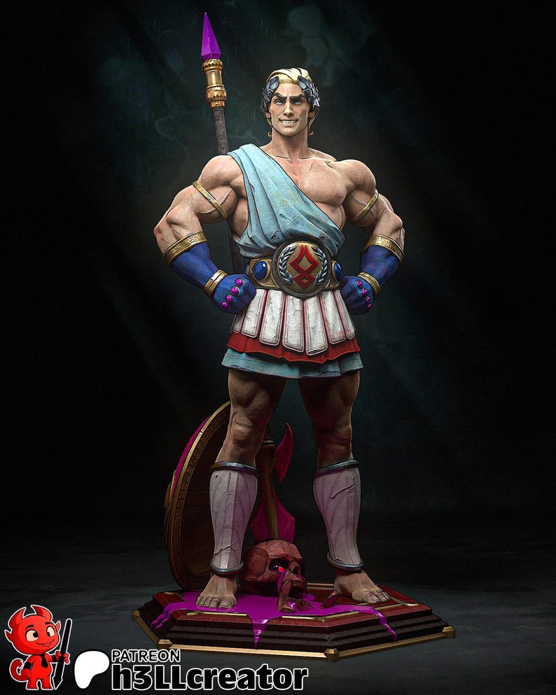 Greek Mythology Warrior Statue – Theseus Hero Figure – Ancient Greece ...