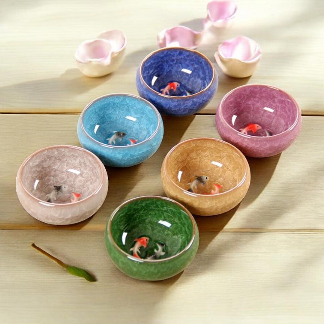 Handmade Ceramic Koi Fish Bowl Sushi Dipping Dish 2026 New Year Gift ...