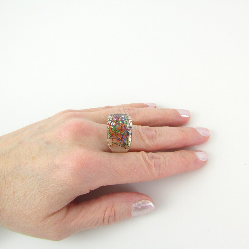 Lucite Ring - Etsy UK