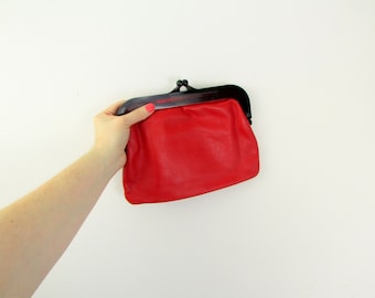 Ruby Red Clutch - Etsy