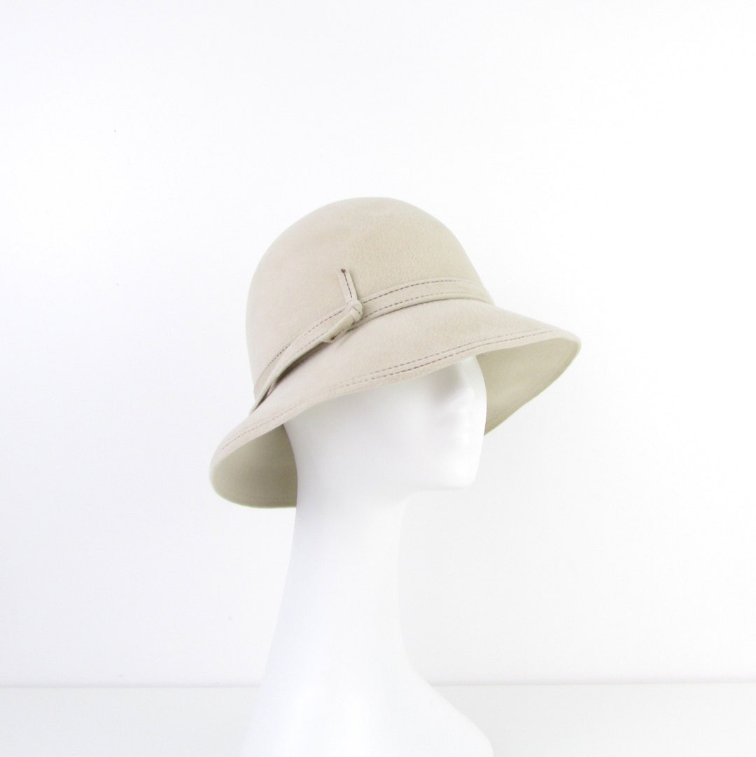 Vintage Felt Cloche Hat Dove Gray by Designer M'seiu Léon Hat Women - Etsy