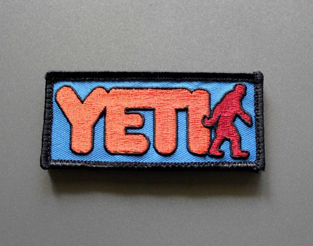 Yeti Patch 3.5 x 1.5 with Hook & Loop backing | Etsy