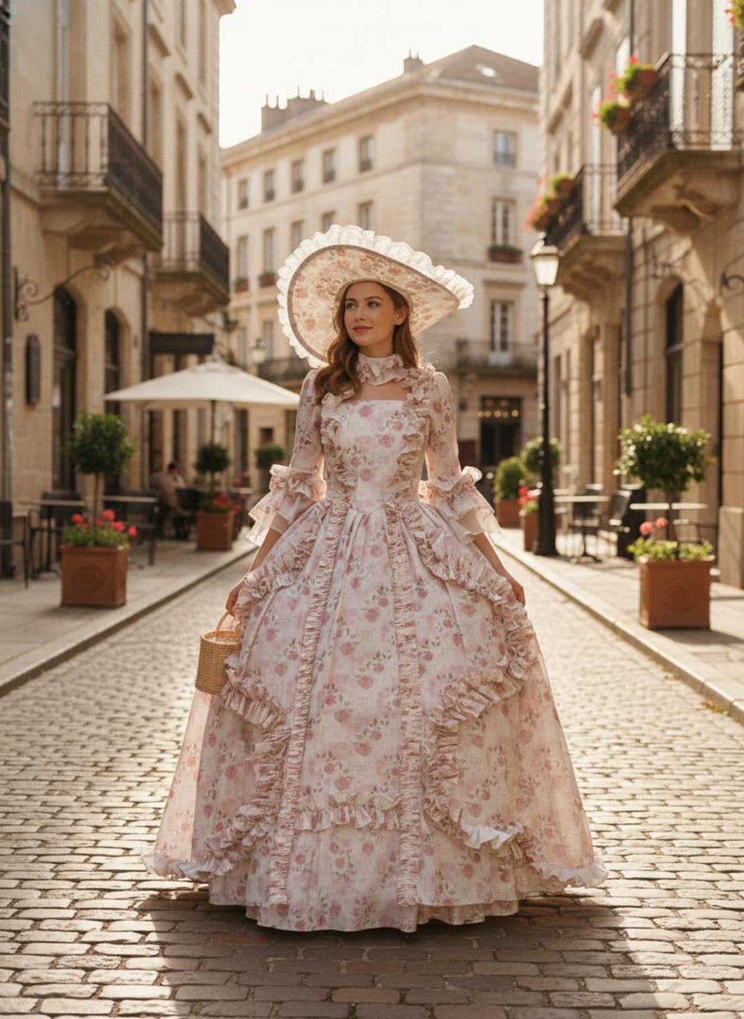 Pink Rococo Ball Gown Medieval Princess Dress Victorian Renaissance ...
