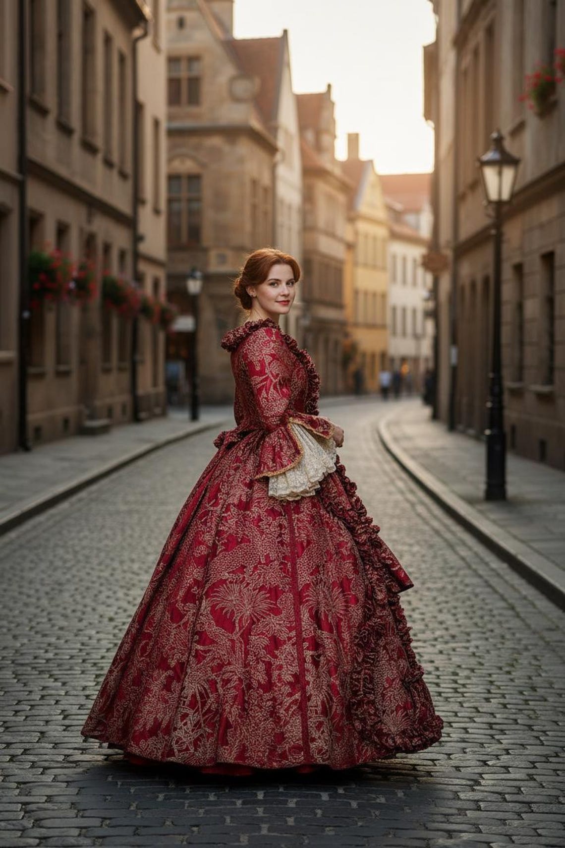 European Court Vintage Dress Medieval Princess Gown Rococo Baroque ...