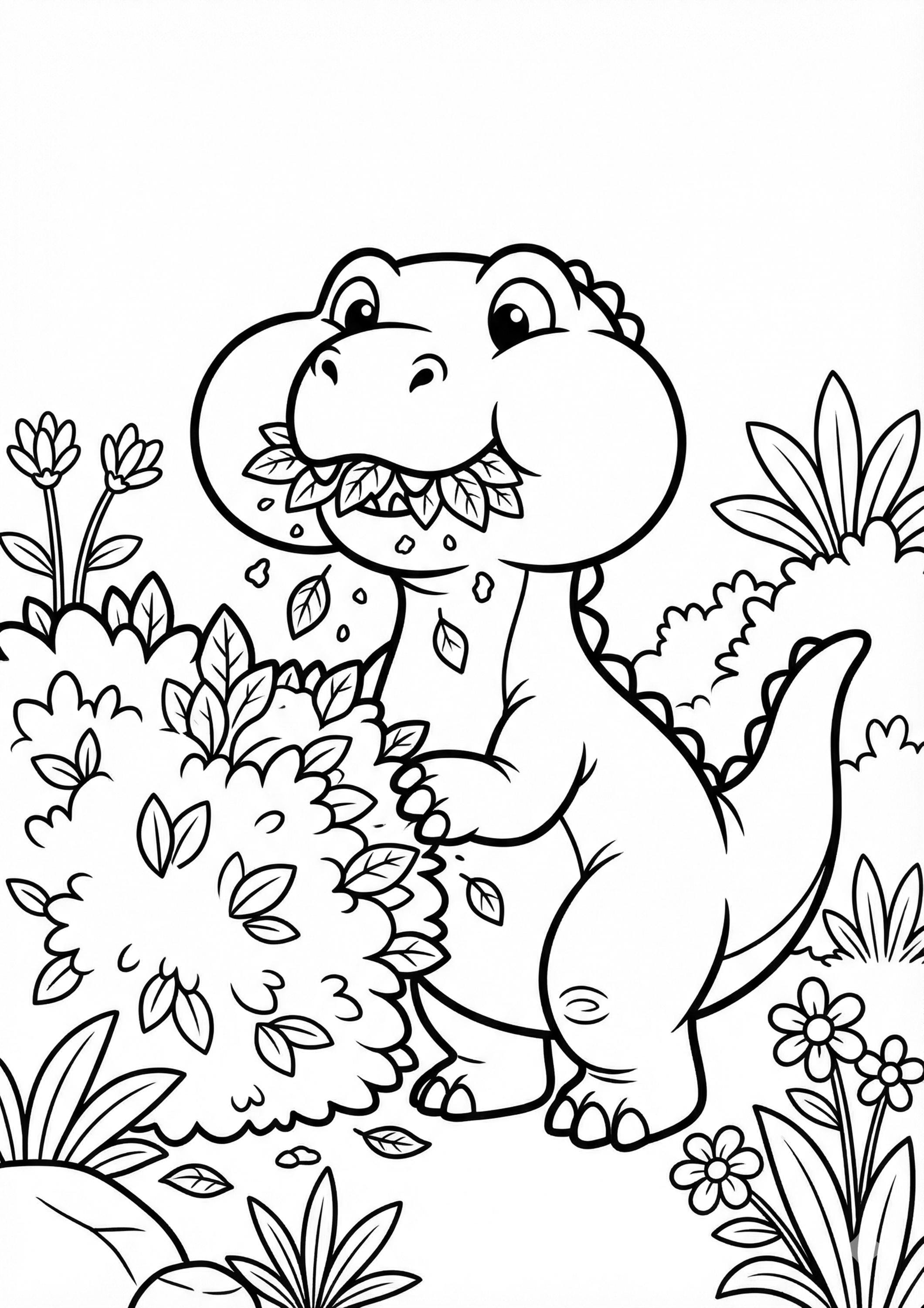 Cute Dinosaur Coloring Pages for Kids | 25 Printable Dino Sheets | T ...