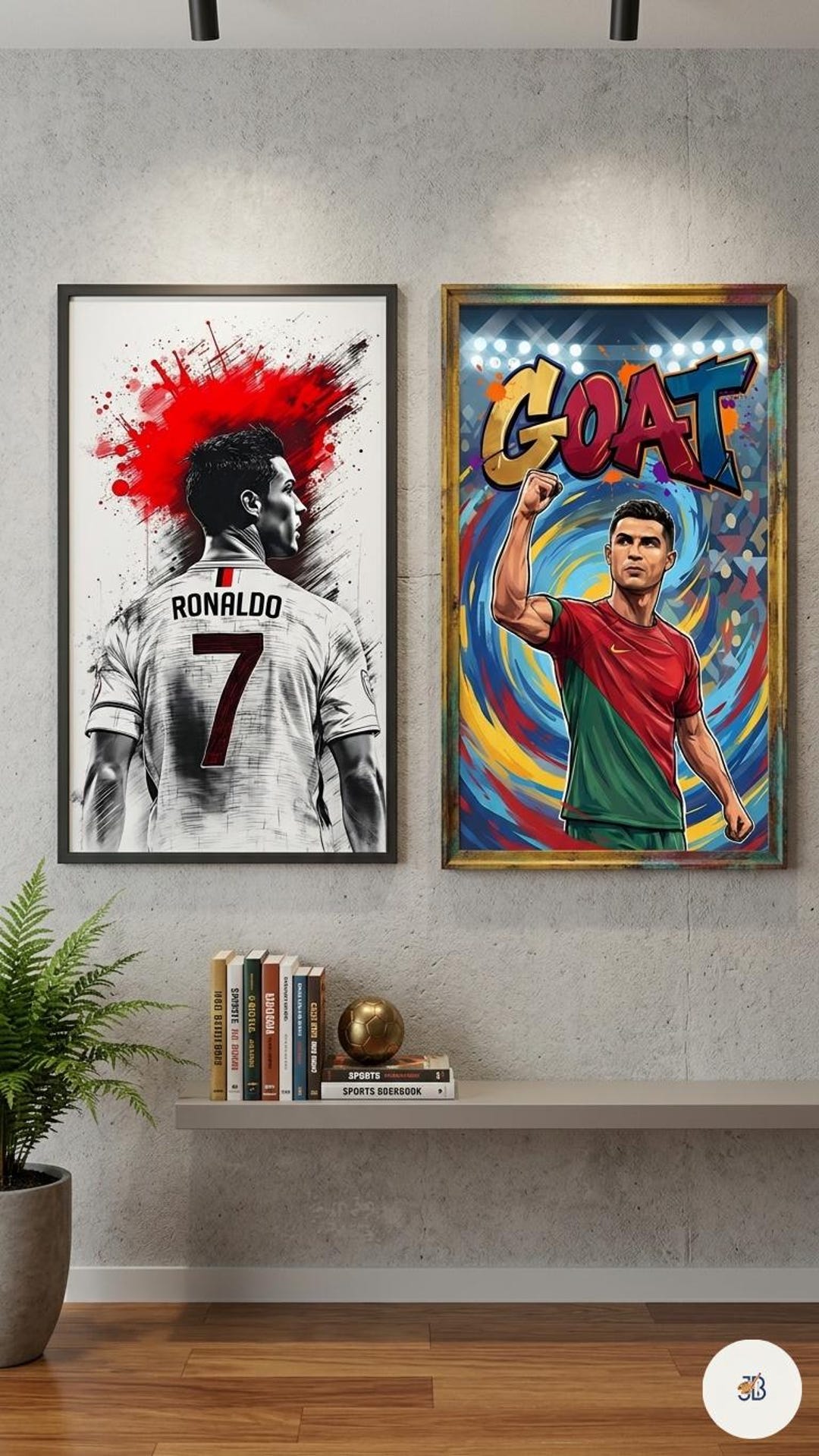 Duel Cristiano Ronaldo Poster, Printable Cr7 Wall Frame for Sports ...