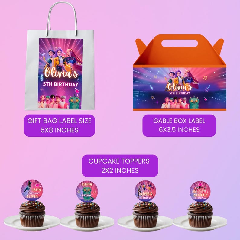 Editable KPOP Demon Hunters Birthday| Anime Birthday Bundle| Big ...