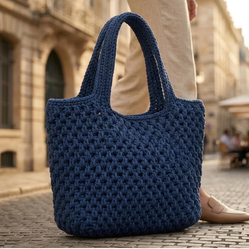 Big Crochet Tote Bag Pattern | Crochet Market Bag Pattern | Textured ...