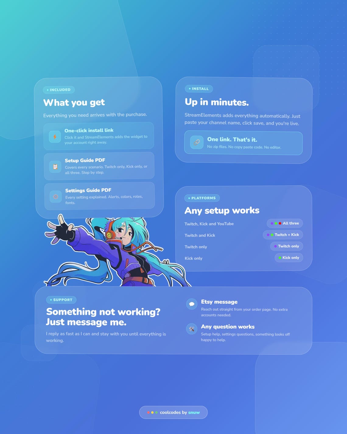 Multistream Chat Widget Twitch Kick Youtube Multichat Overlay ...