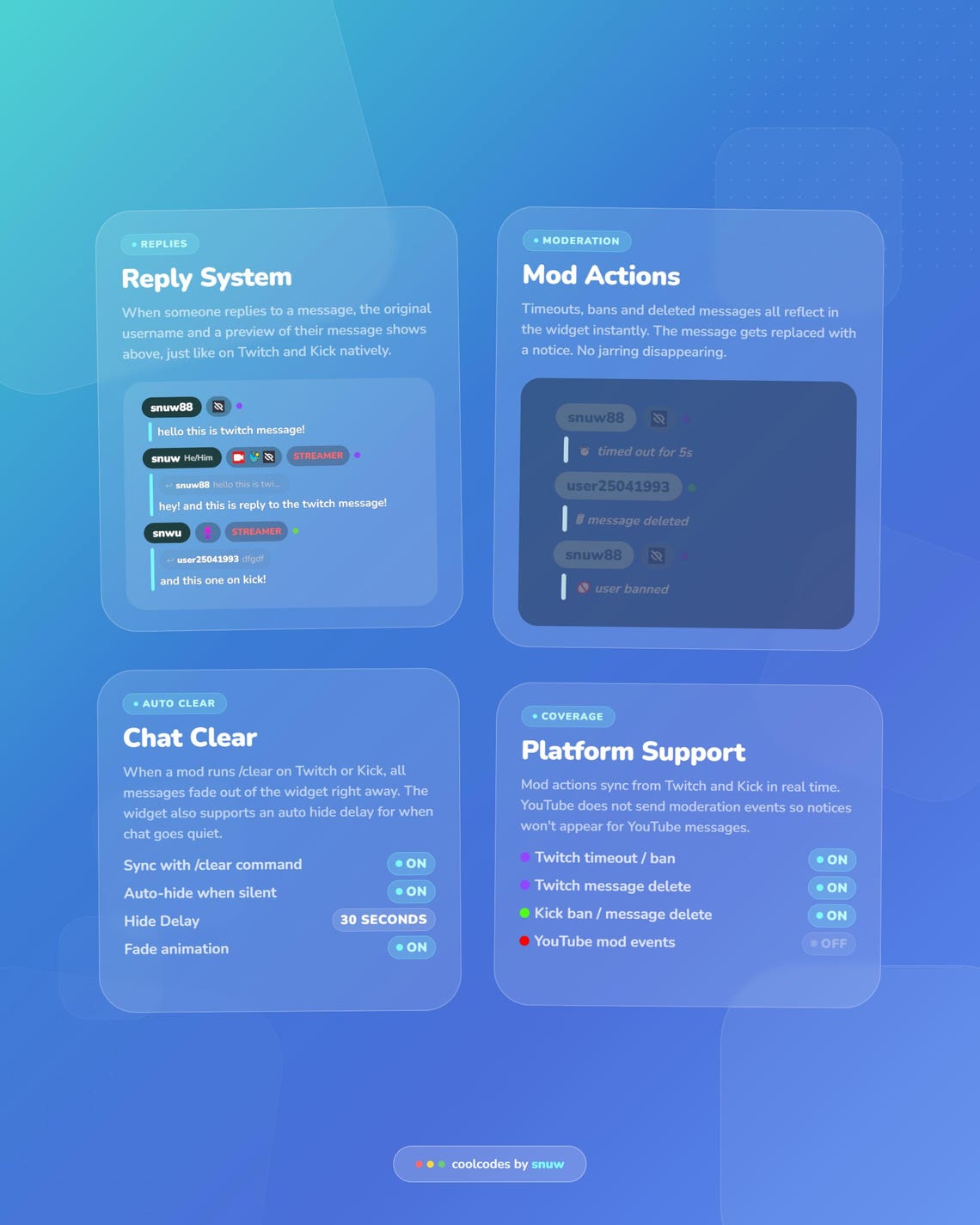 Multistream Chat Widget Twitch Kick Youtube Multichat Overlay ...