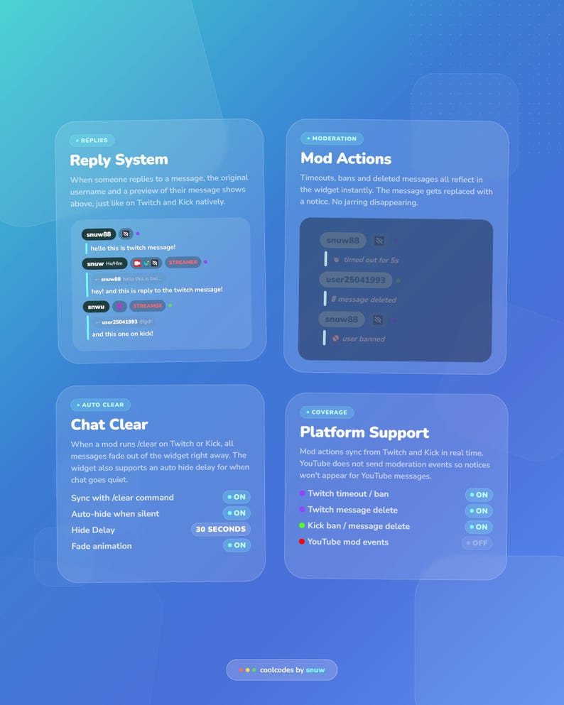 Multistream Chat Widget Twitch Kick Youtube Multichat Overlay ...