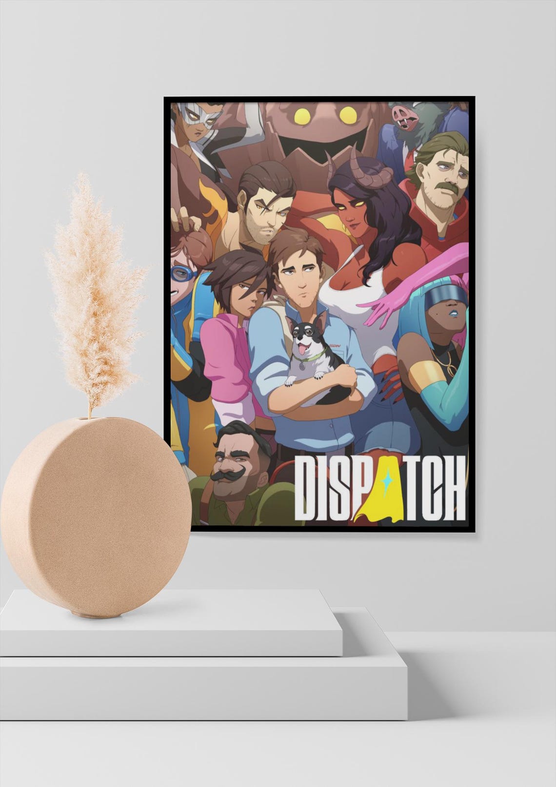 Dispatch Cartoon Poster | Funny Comic Style Wall Art Print | Whimsical ...