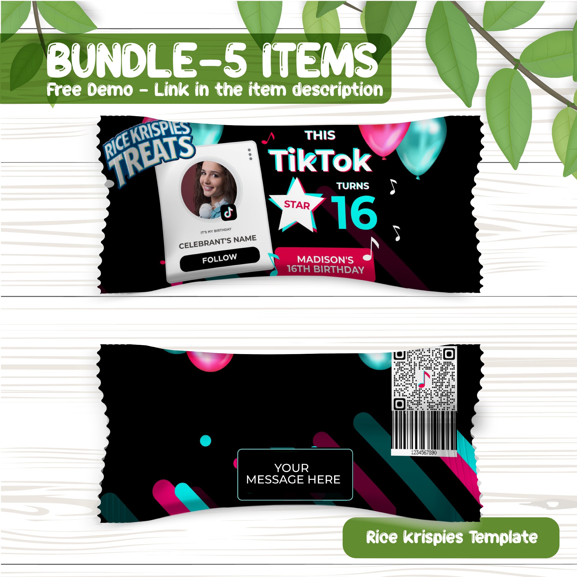 Party Décor Party Supplies Paper & Party Supplies TikTok Birthday ...