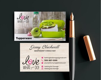 Tupperware Business Card Template - Etsy