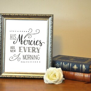 Hand Lettered His Mercies Are New Every Morning Lamentations 3:22-23 ...