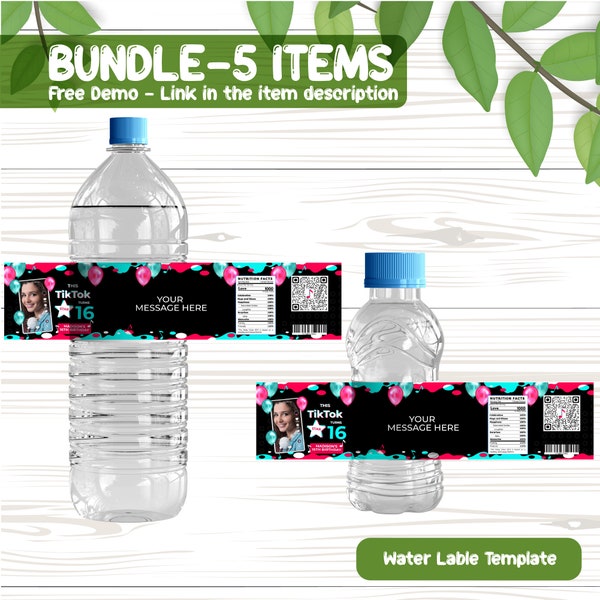 Tik Tok Water Bottle Label - Etsy