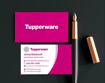 Tupperware Business Card Printable Double-sided Design - Etsy