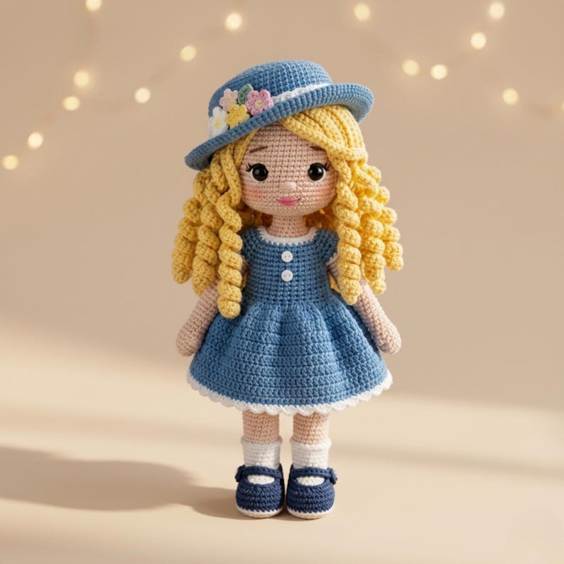Amigurumi Girl Doll Crochet Pattern, Handmade Plush Toy Tutorial (PDF ...