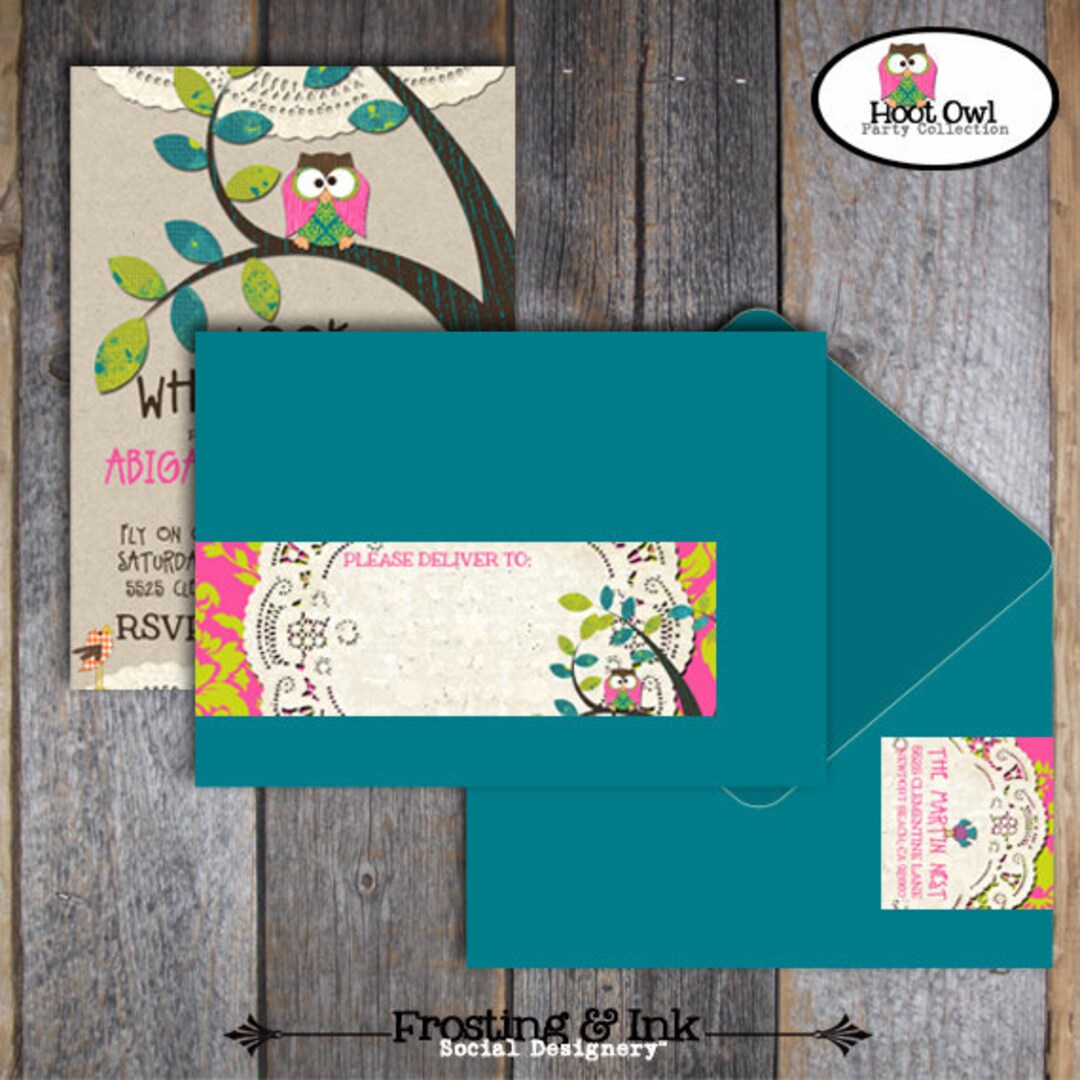 Owl Party Invitation Owl Birthday Invitation Owl Party Invite Night Owl ...