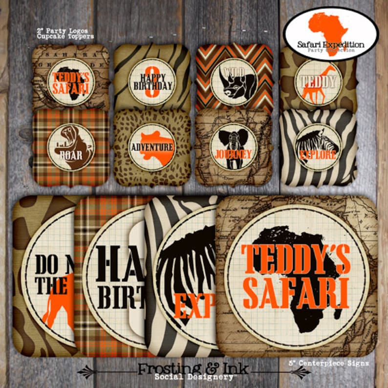 Safari Party Party Signs Welcome Sign Directional Arrow - Etsy