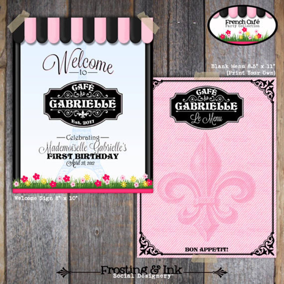 Paris Party French Cafe French Bistro Bunting Banner - Etsy