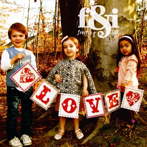 Valentines Banner Valentines Day Banner Love Banner Love Bunting Banner ...