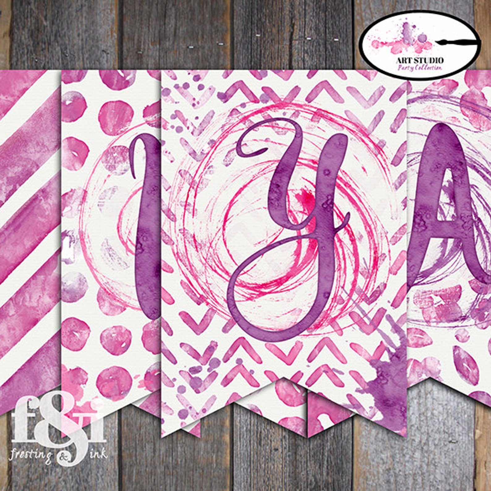 Art Party Banner Art Birthday Banner Painting Party Banner - Etsy