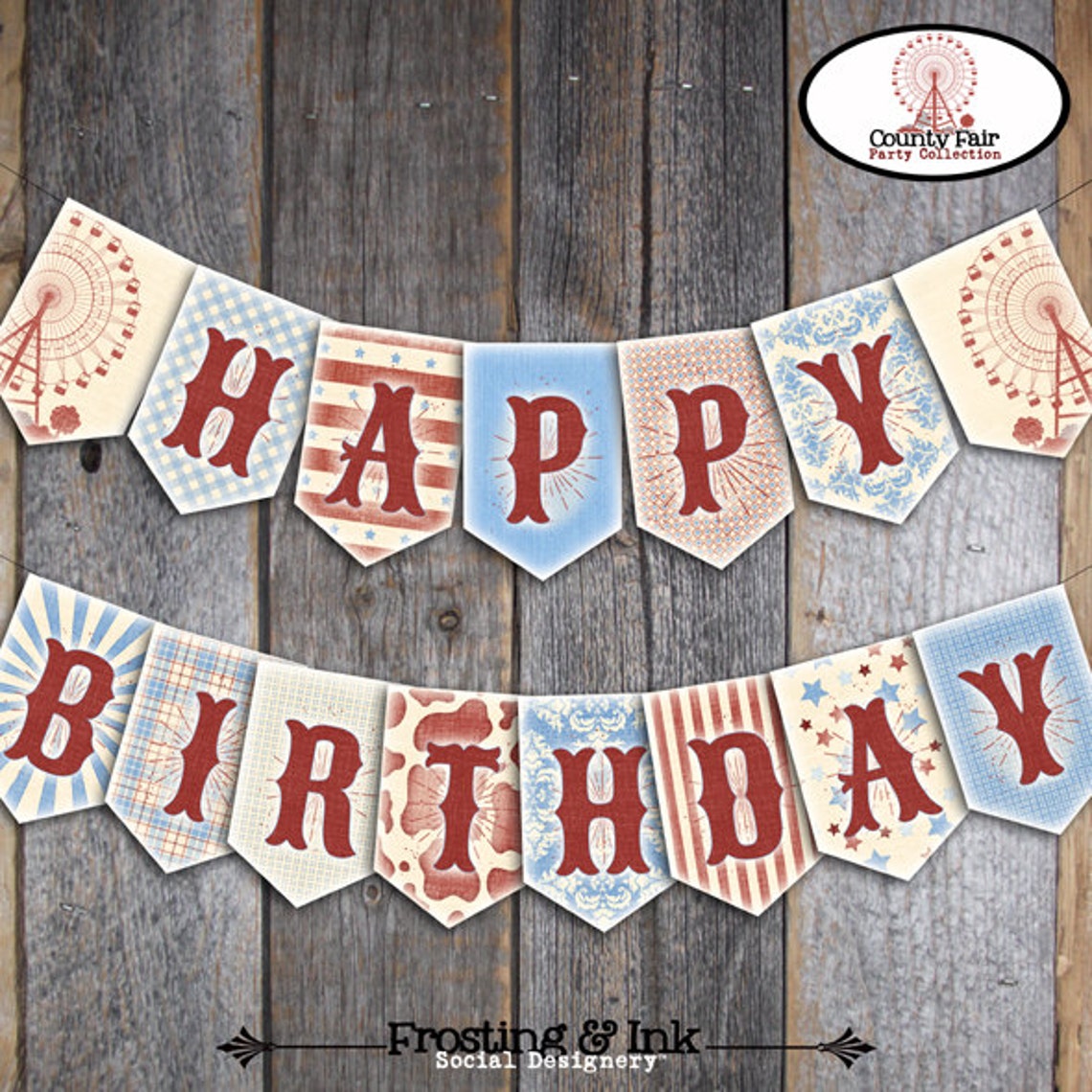 County Fair Banner Fair Bunting Banner County Fair | Etsy