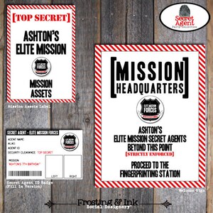 Spy Party Decorations Secret Agent Party Decorations Mystery Party ...