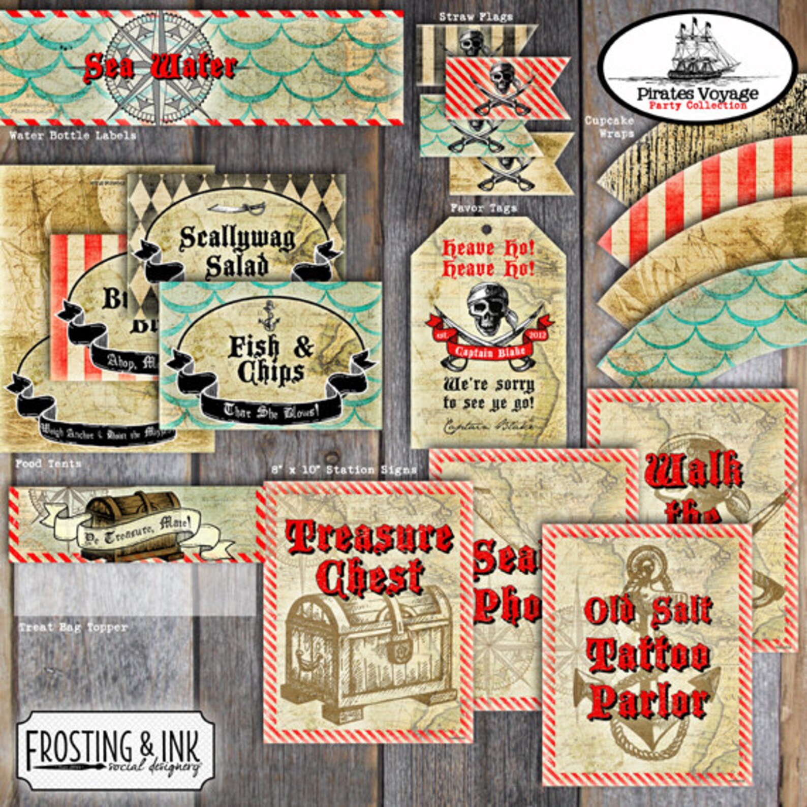 Pirate Party Decorations Pirate Birthday Decorations Set - Etsy