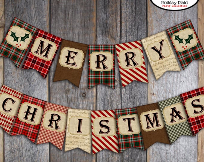 Christmas Banner Merry Christmas Banner Holiday Banner Christmas ...