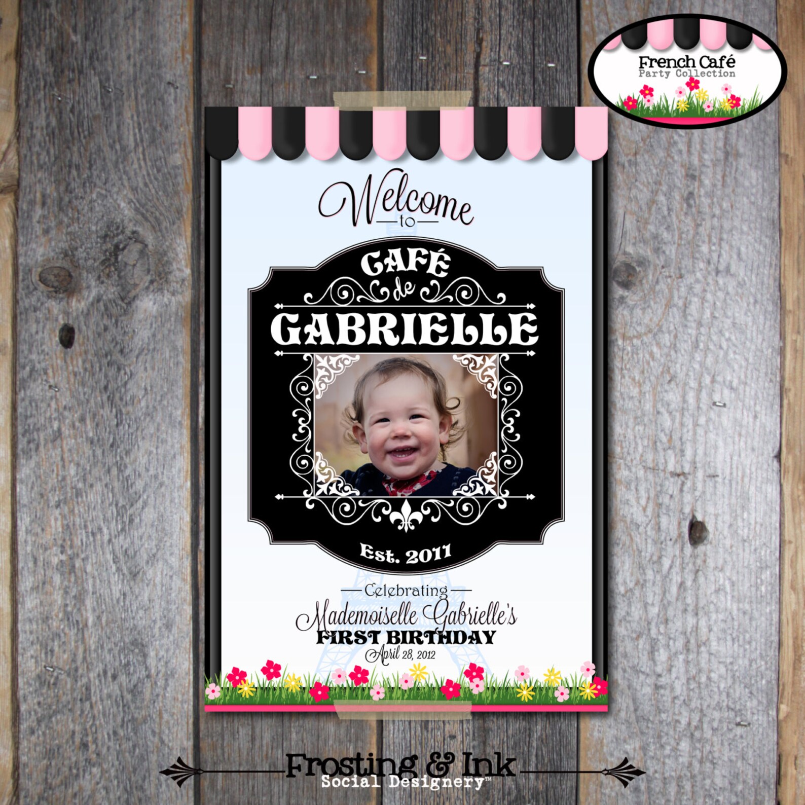 Paris Banner Paris Bunting Banner French Cafe Banner | Etsy