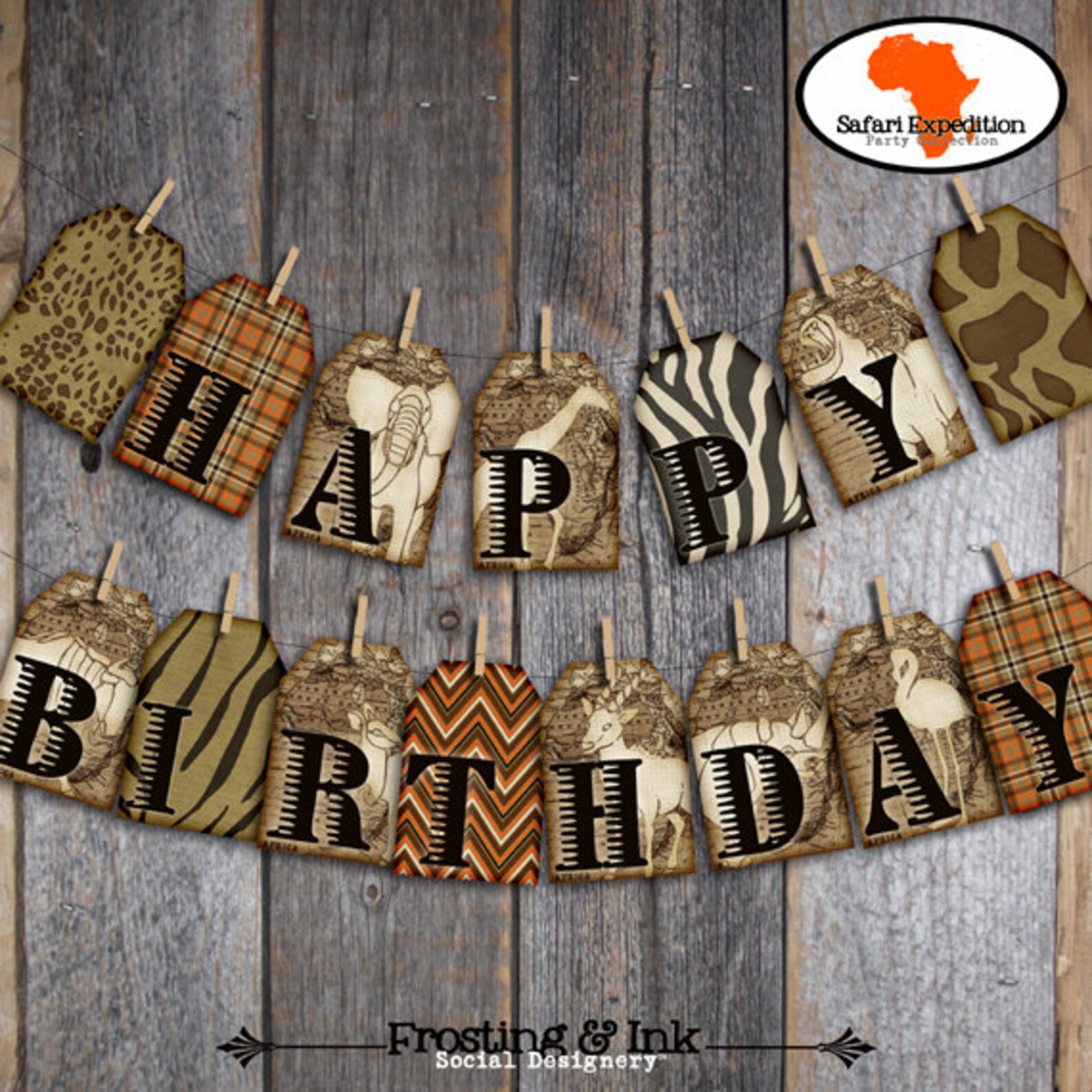 Safari Party Party Signs Welcome Sign Directional Arrow - Etsy