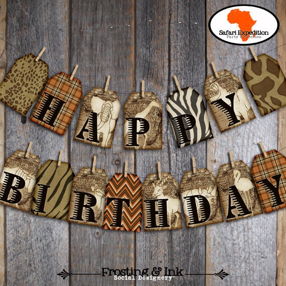 Safari Party Party Signs Welcome Sign Directional Arrow - Etsy