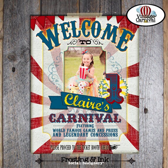 Carnival Poster Circus Poster Carnival Sign Circus Sign | Etsy