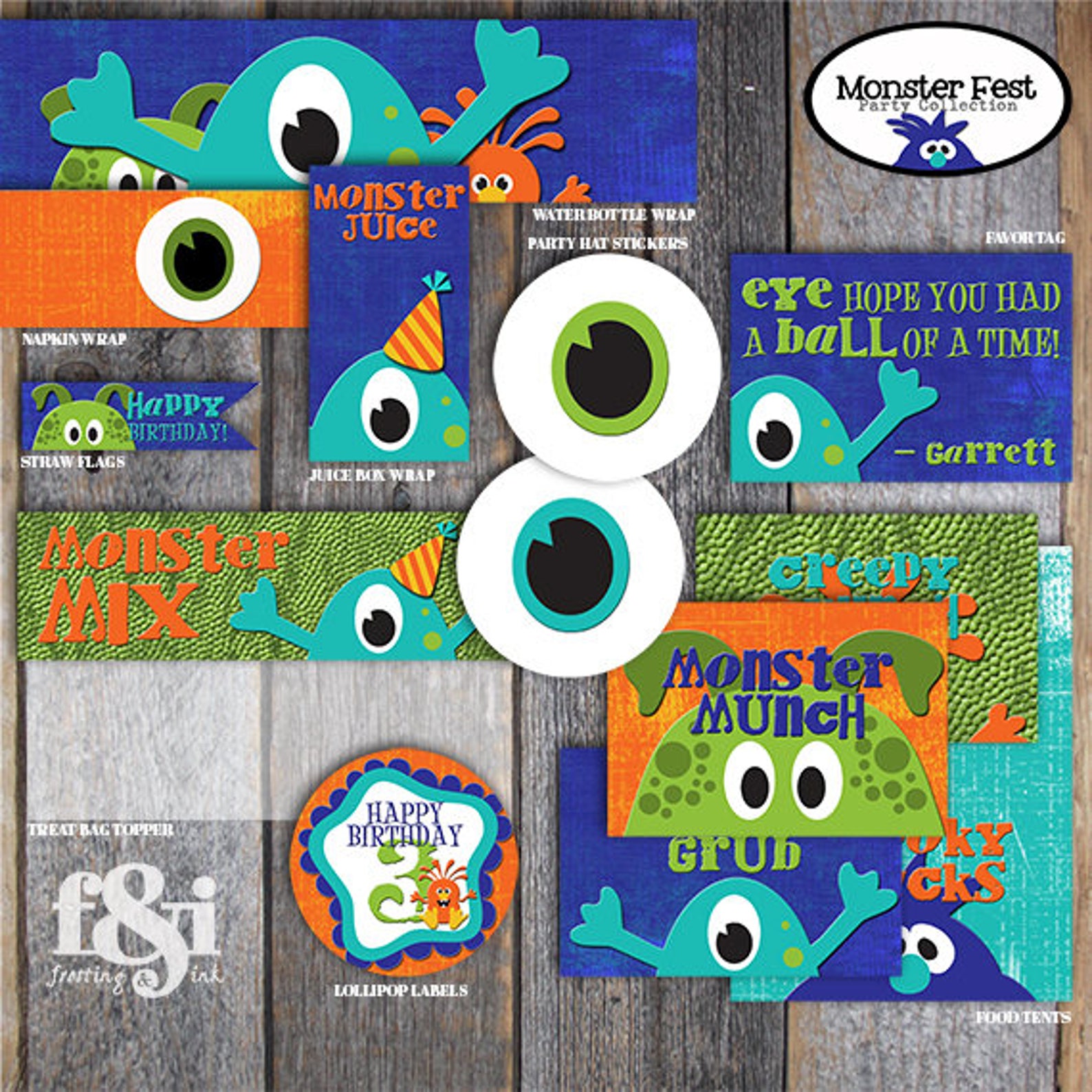Monster Banner Monster Bunting Banner Monster Birthday - Etsy