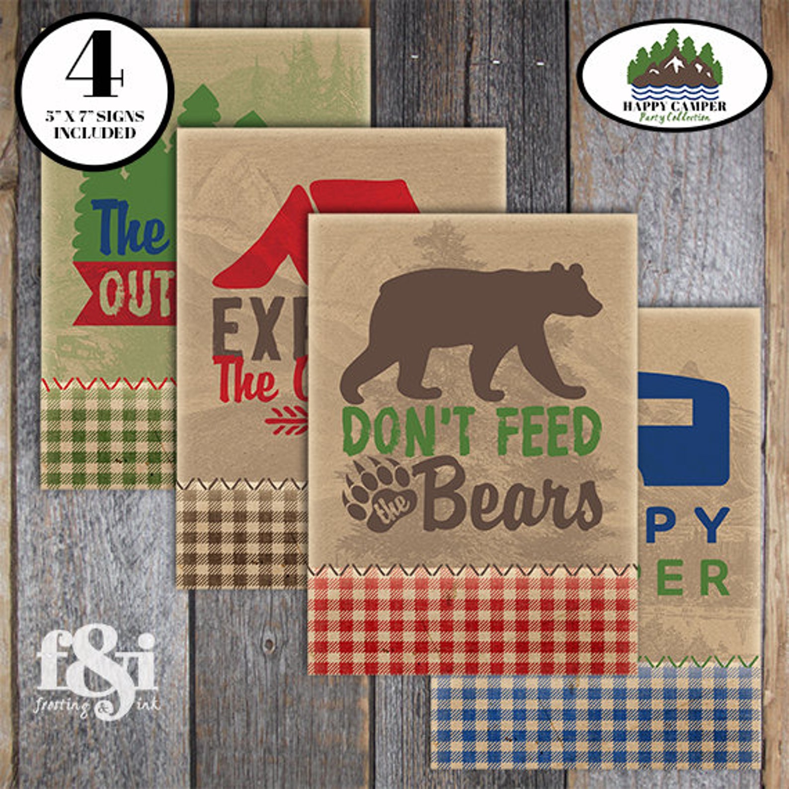 Camping Food Labels Camp Food Labels Camping Birthday - Etsy