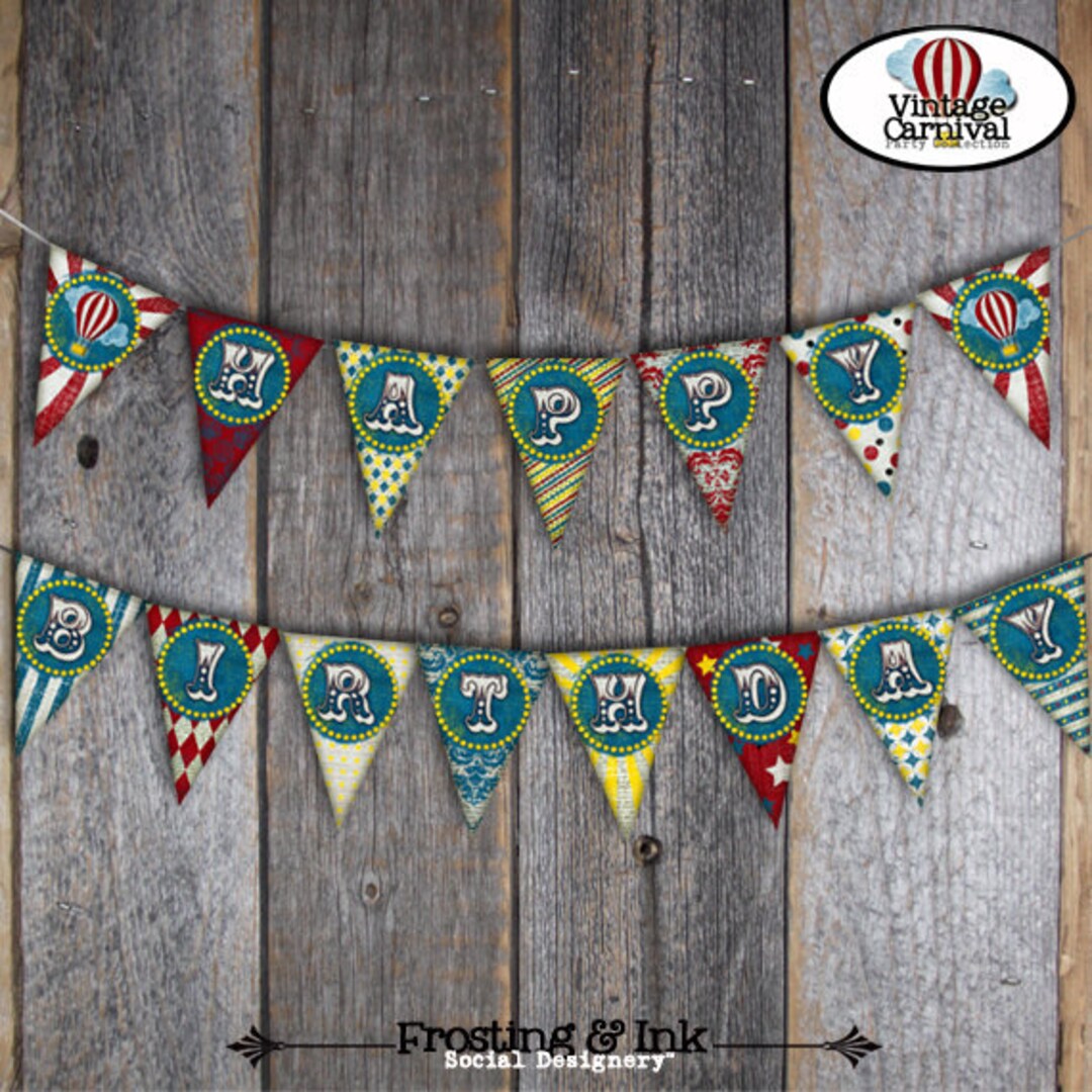 Carnival Banner Circus Banner Carnival Bunting Banner Circus Bunting ...