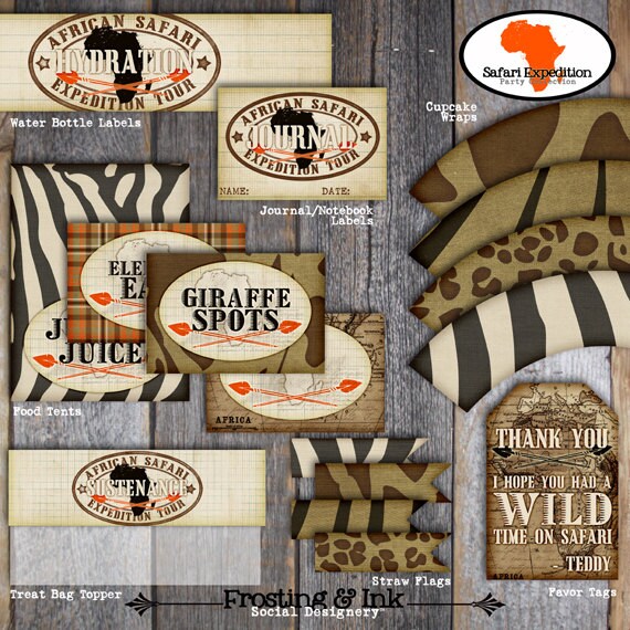 Safari Party Party Signs Welcome Sign Directional Arrow - Etsy