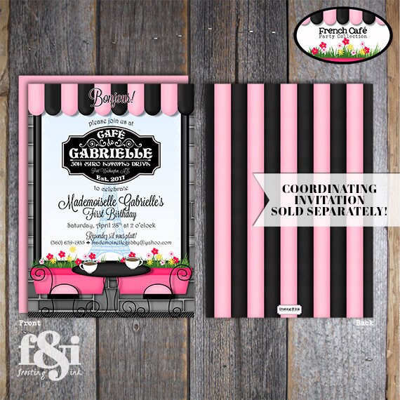 Paris Party Paris Party Decorations French Cafe Party - Etsy