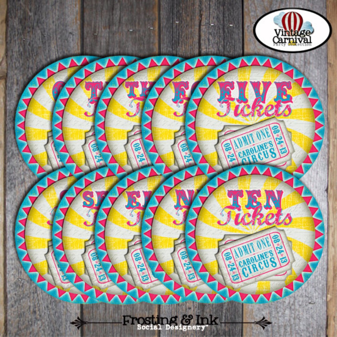 Carnival Ticket Signs Circus Ticket Signs Carnival Sign Circus Sign ...