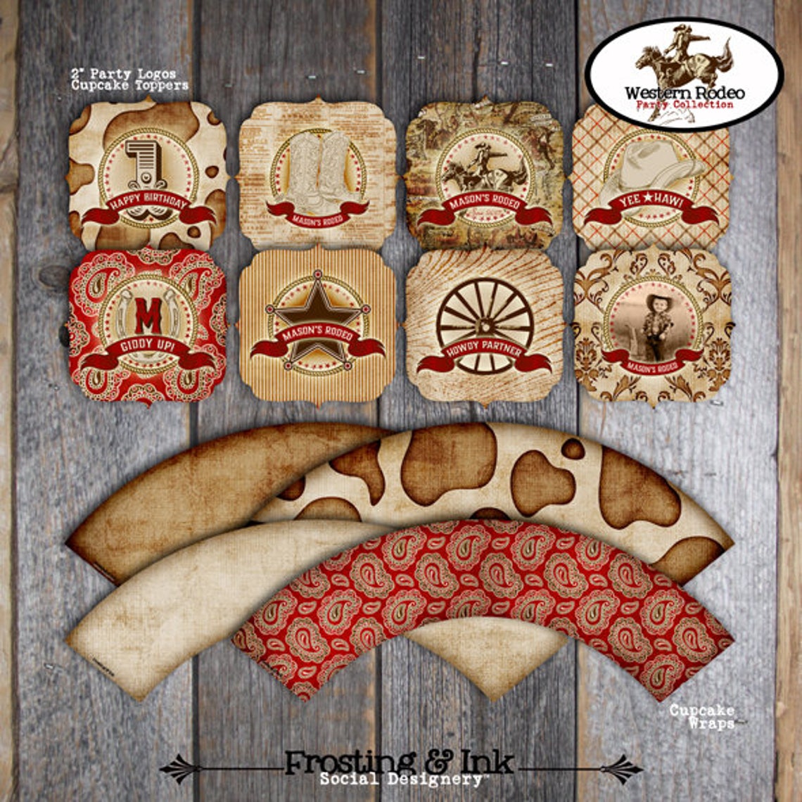 Cowboy Photo Booth Props Western Rodeo Photo Props Wild - Etsy