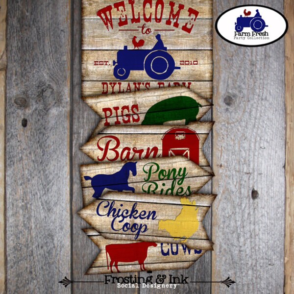 Farm Party Signs - Etsy